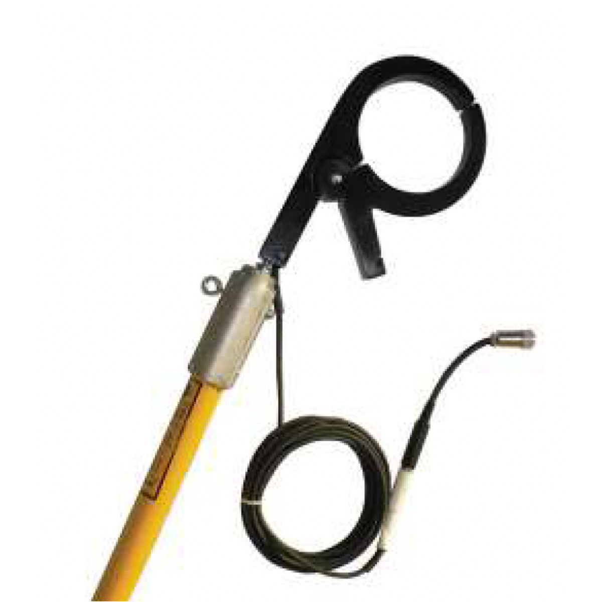 FG Series 4' Hollow Core Fiberglass Pole w/ Inductive Clamp Adapter ...