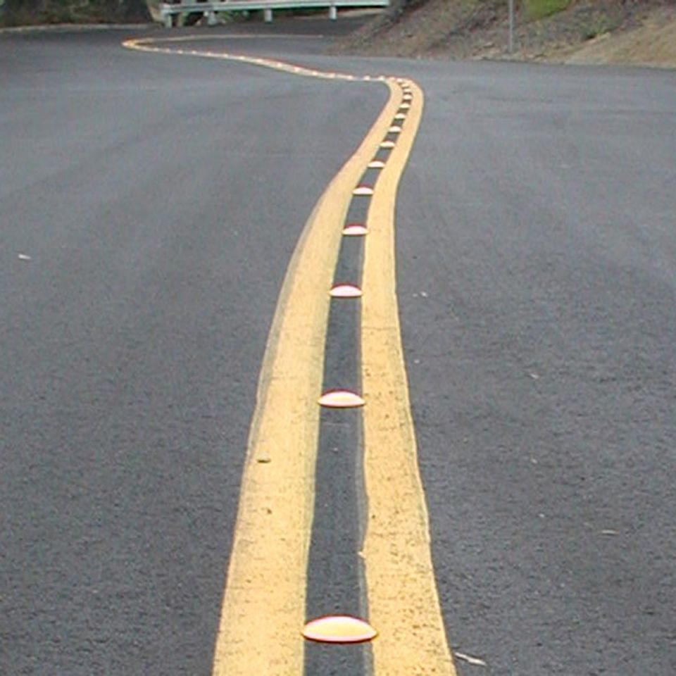 Blue Raised Pavement Markers